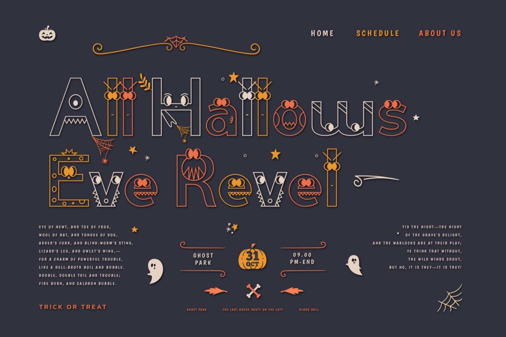 Elmonster Halloween Display Font – MasterBundles