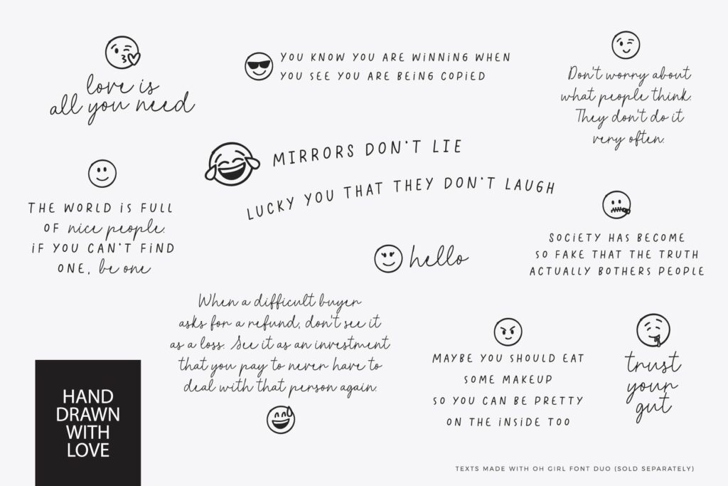 Emoji Font - Dingbats Font – MasterBundles