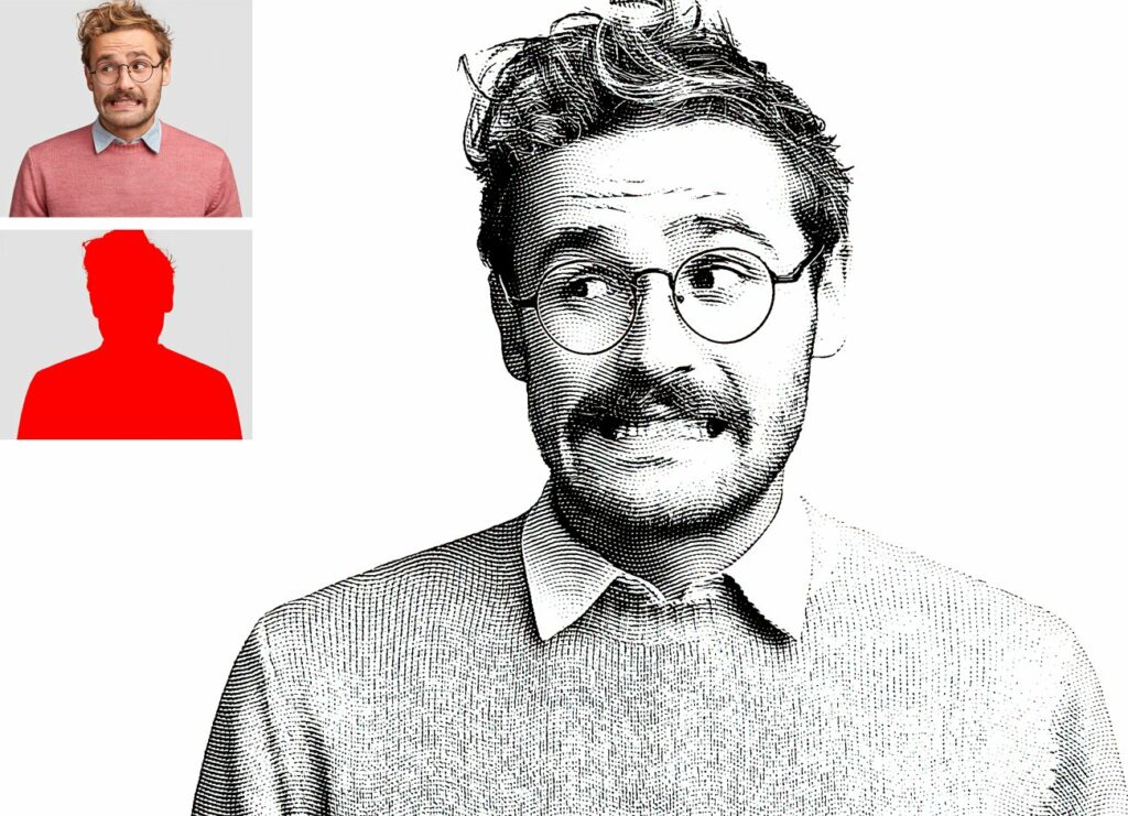 Engraved Effect Photoshop Action – MasterBundles