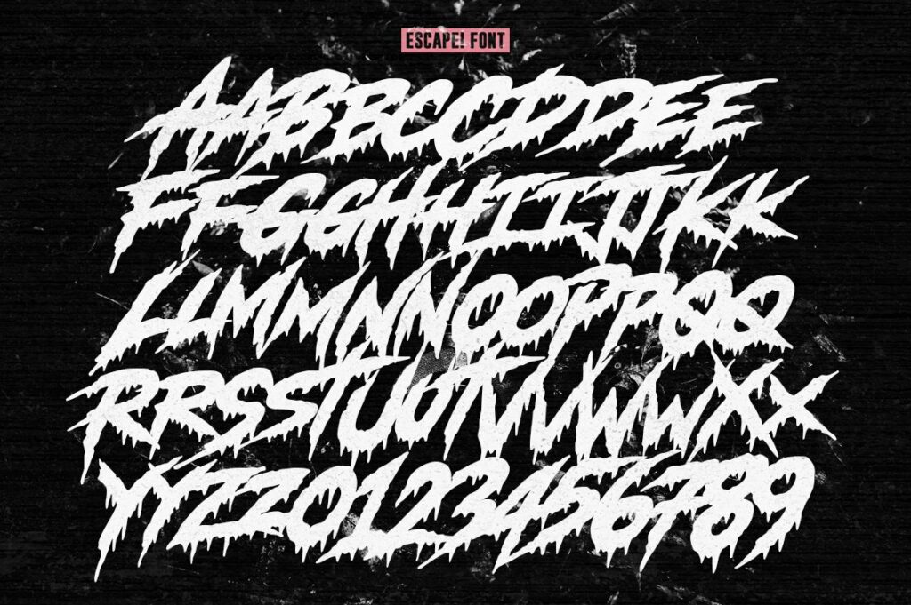 Escape! Font + Free Illustrations – MasterBundles