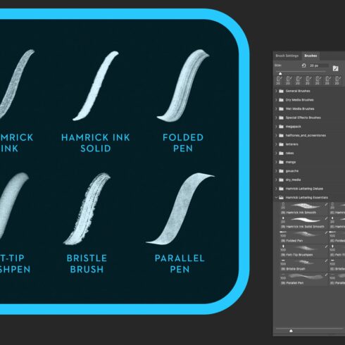 PS Lettering Brushes (Essentials) – MasterBundles