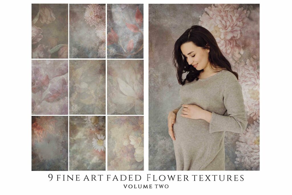 Faded Flower Textures Overlays – MasterBundles