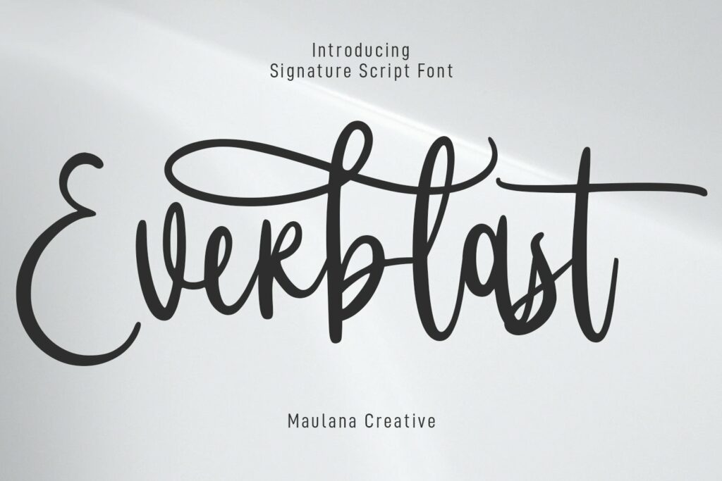 Everblast Calligraphy Script Font – MasterBundles