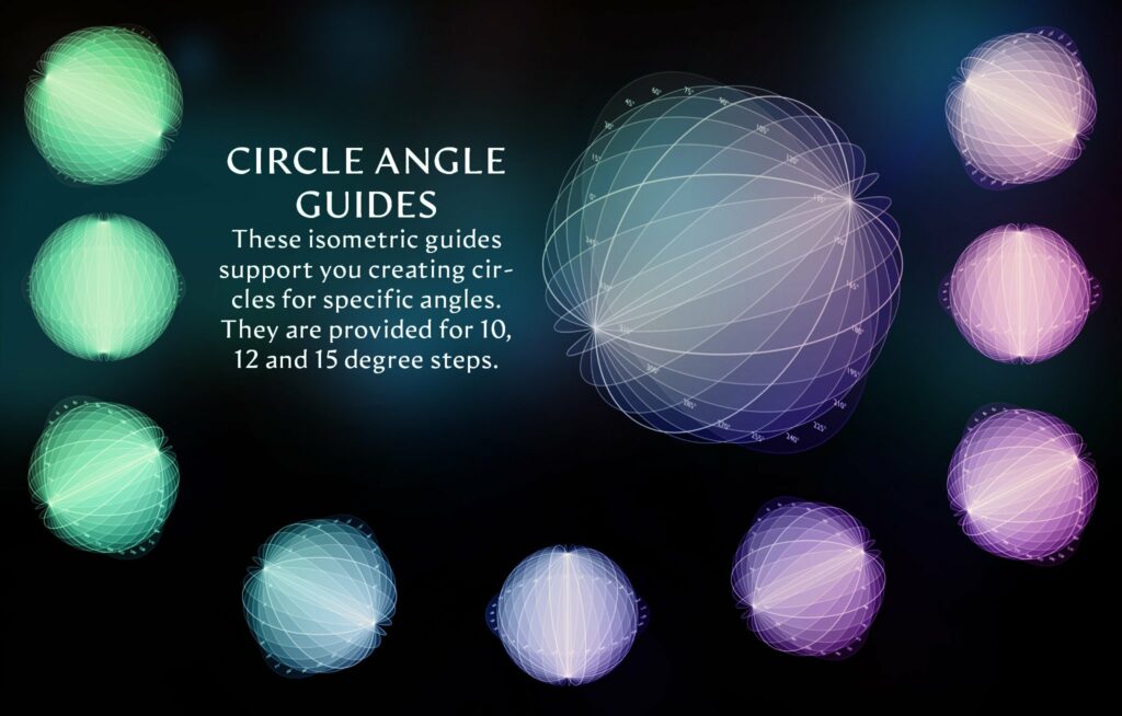 160 Isometric Guides (PNG, Brushes) – MasterBundles