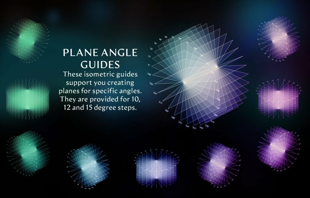 160 Isometric Guides (PNG, Brushes) – MasterBundles