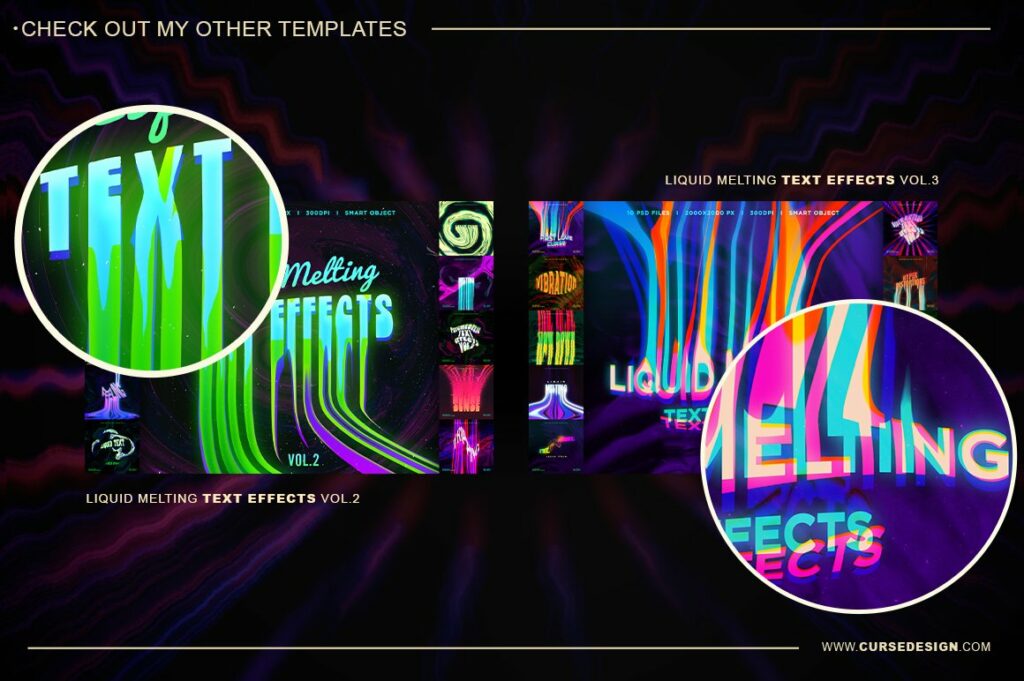 Liquid Melting Text Effects Vol.1 – MasterBundles