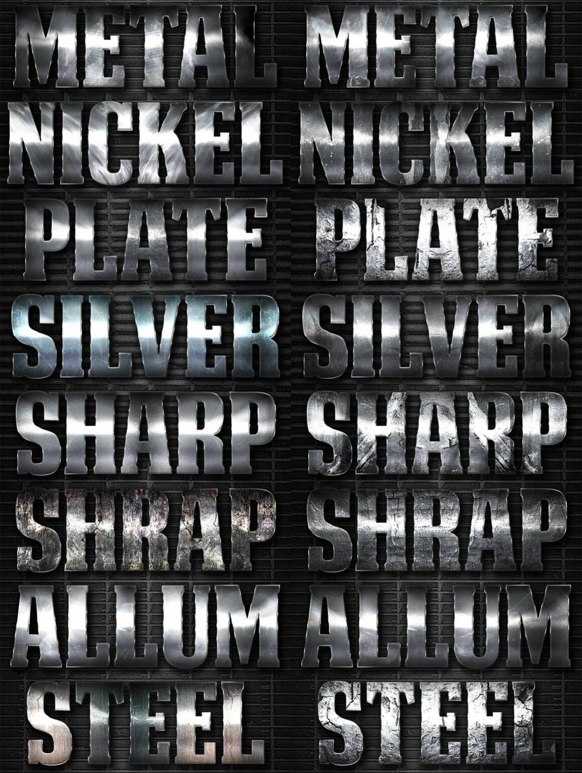 32 Extreme Metal Layer Styles 4 – MasterBundles