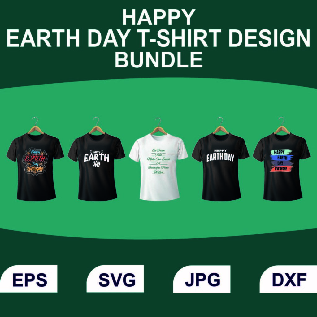 Happy earth day t-shirt design bundle - MasterBundles