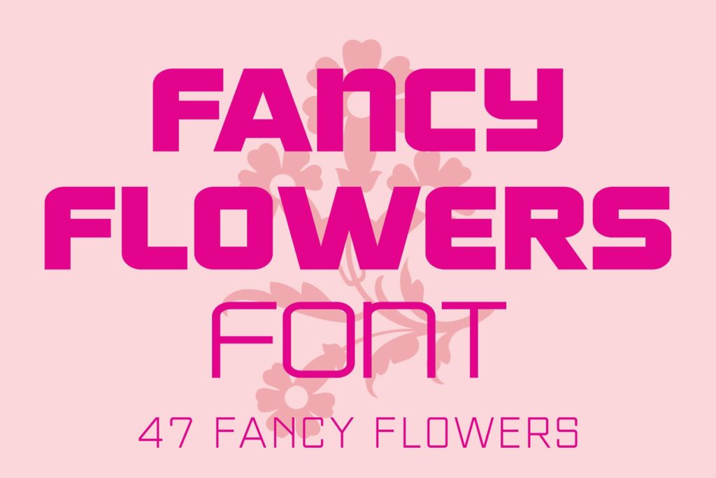 Fancy Flowers Font – MasterBundles