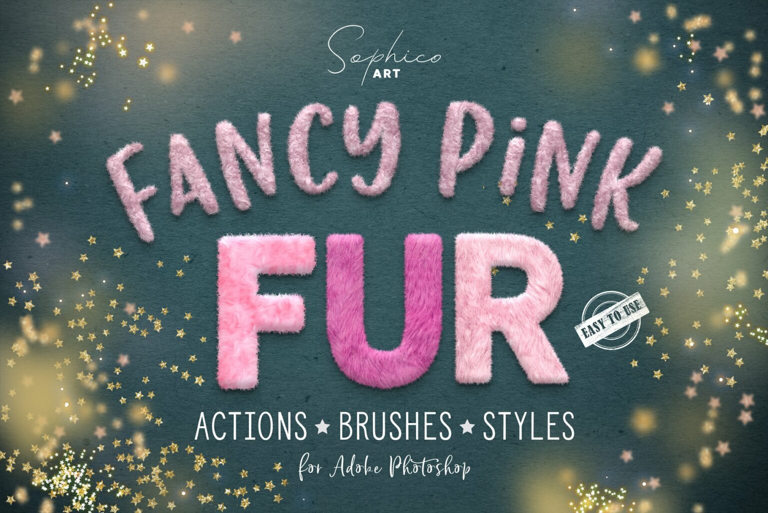 Fanсy Pink Fur Photoshop Effect – MasterBundles