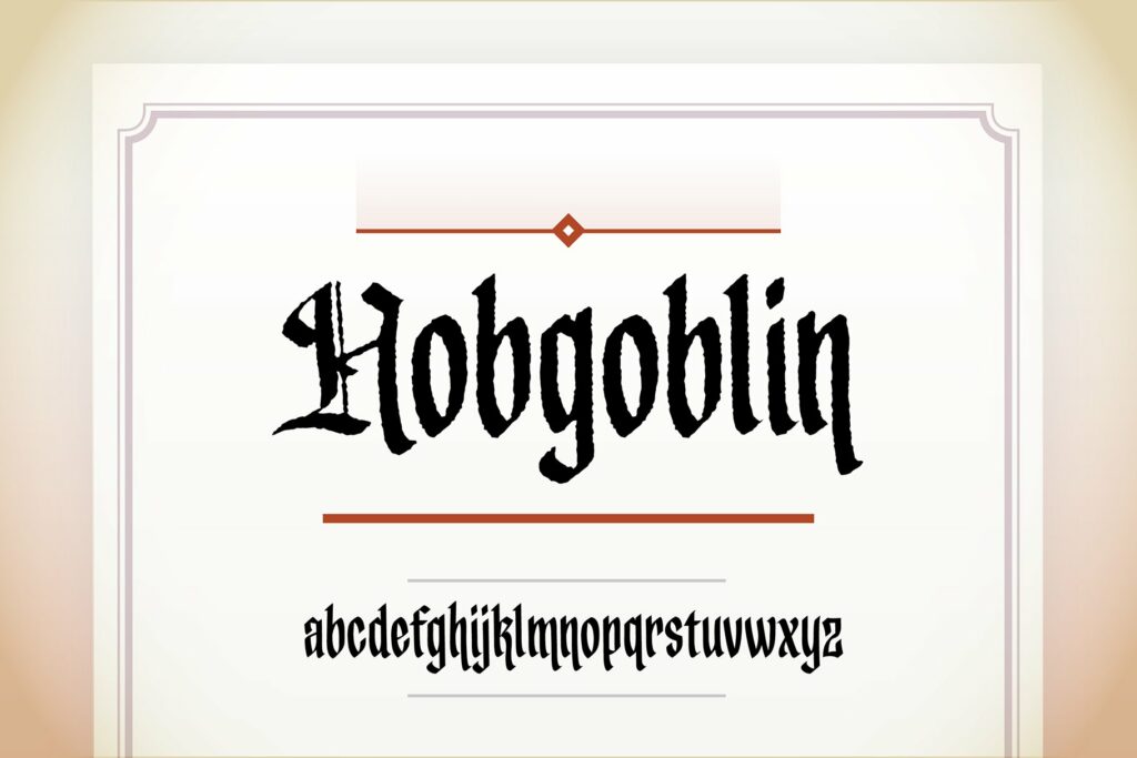 Hobgoblin - fantasy font – MasterBundles