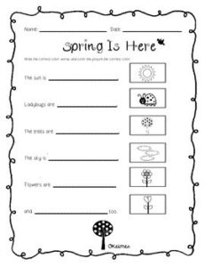 Spring Is Here Fluency Passage and Comprehension Questions - MasterBundles