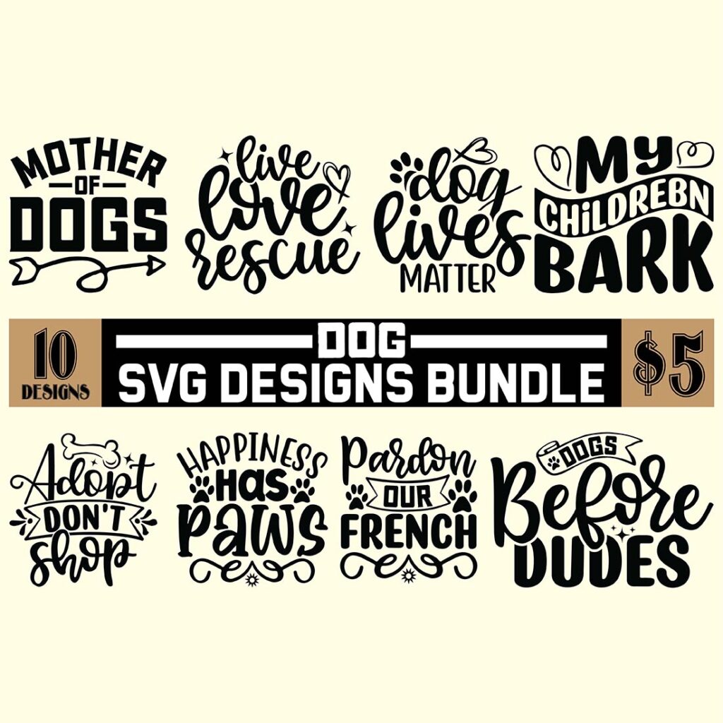dog svg designs bundle - MasterBundles