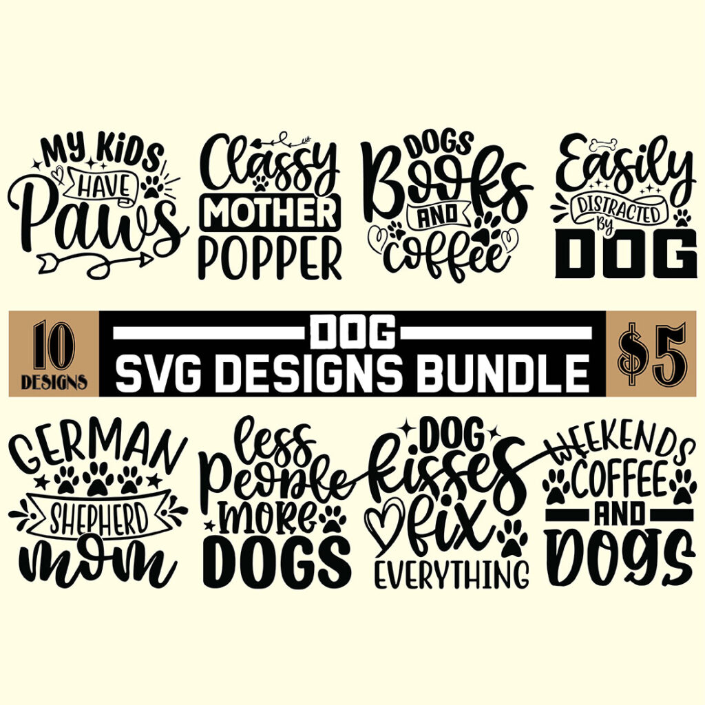 dog svg designs bundle - MasterBundles