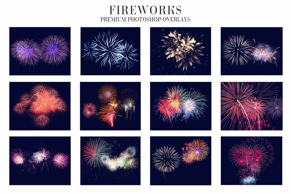 Fireworks Overlays Photoshop – MasterBundles
