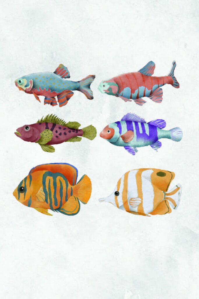 FUNNY SEA FISH - MasterBundles