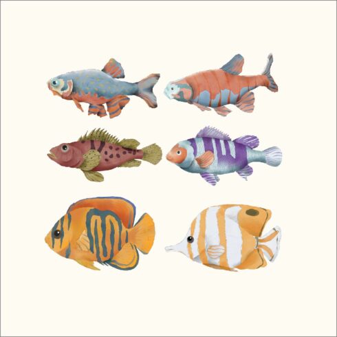 FUNNY SEA FISH - MasterBundles