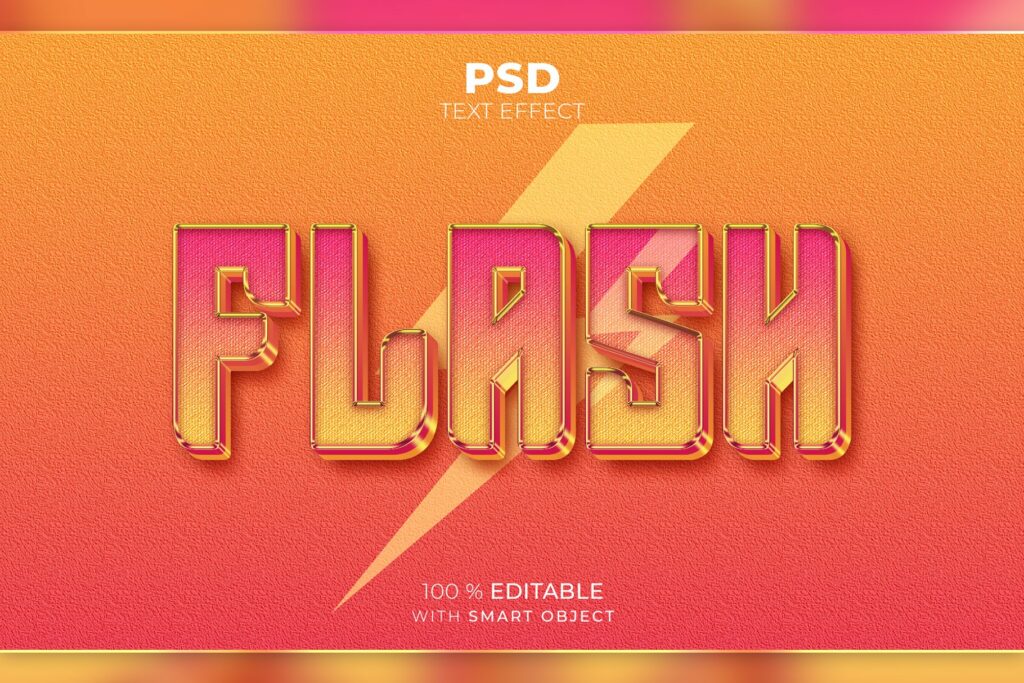 Flash 3D editable text effect – MasterBundles