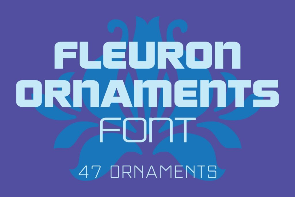 Fleuron Ornaments Font – MasterBundles