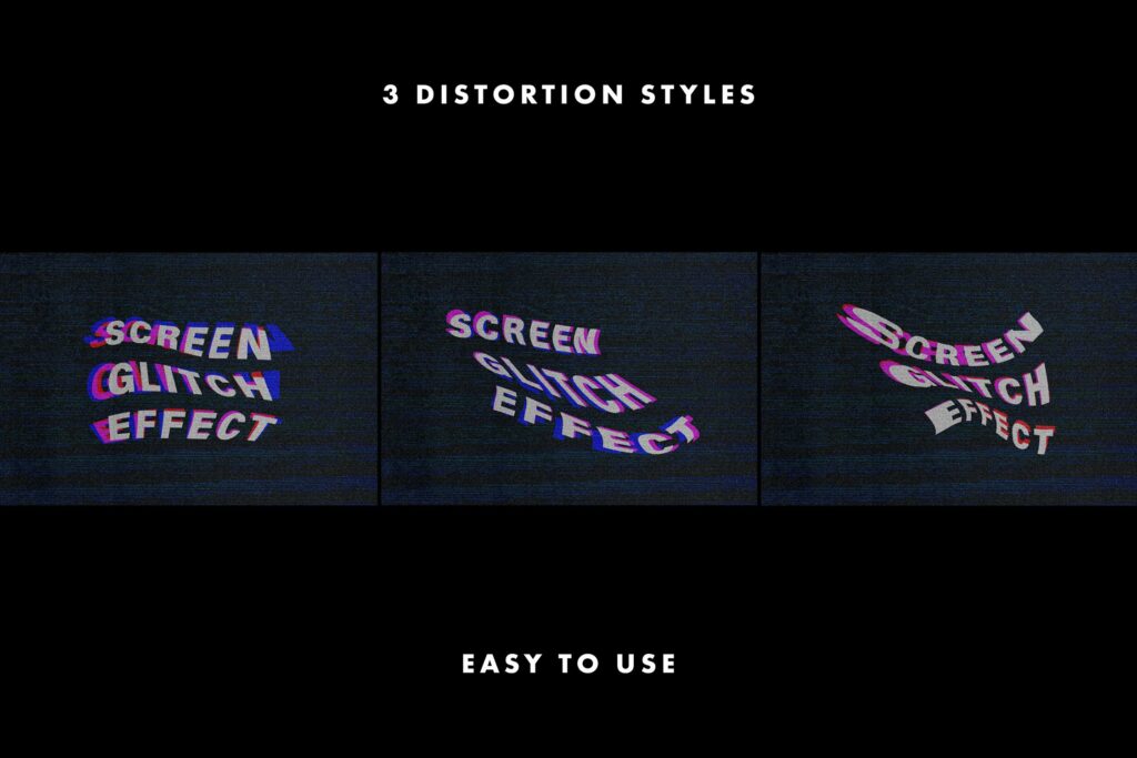 Flowing Color Glitch: Text Effect – MasterBundles