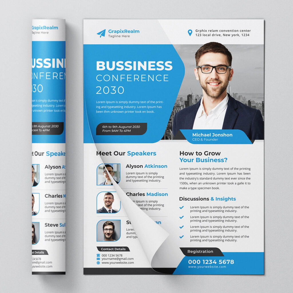 CONFERENCE FLYER DESIGN BUNDLE - MasterBundles