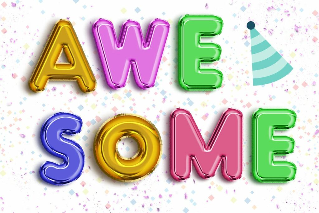 Foil Balloon Photoshop Action – MasterBundles