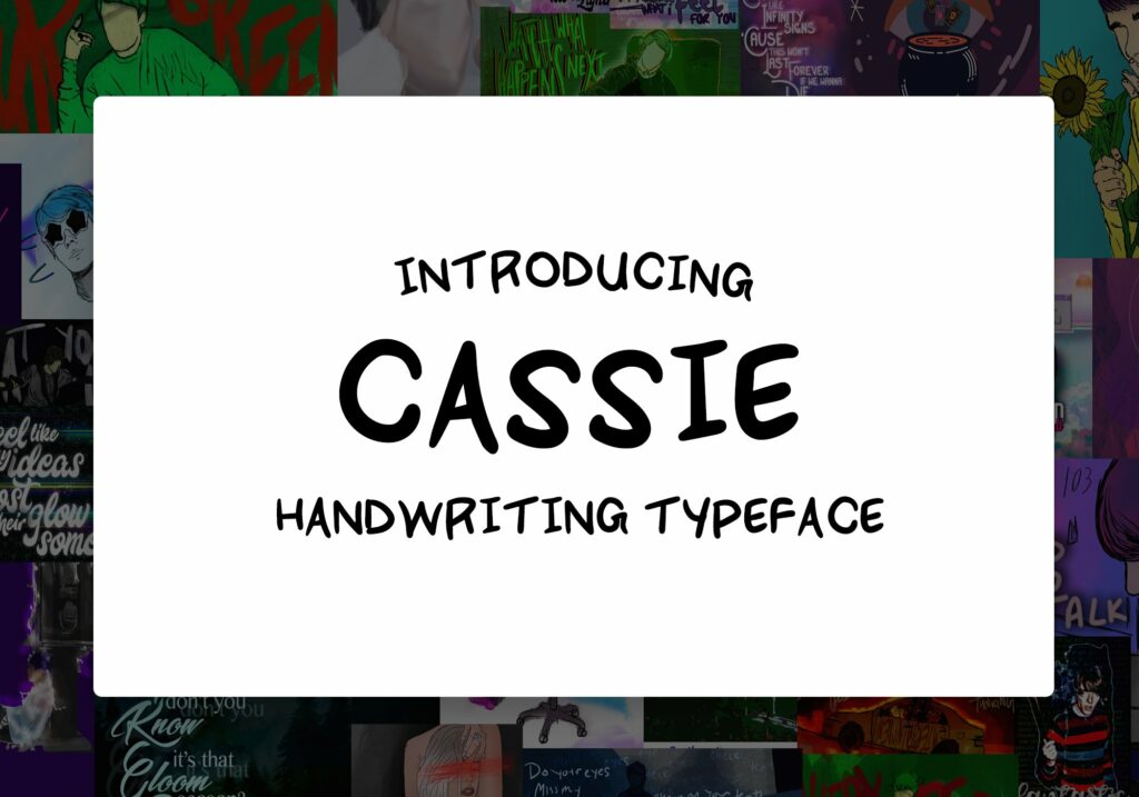 CASSIE handwriting typeface – MasterBundles