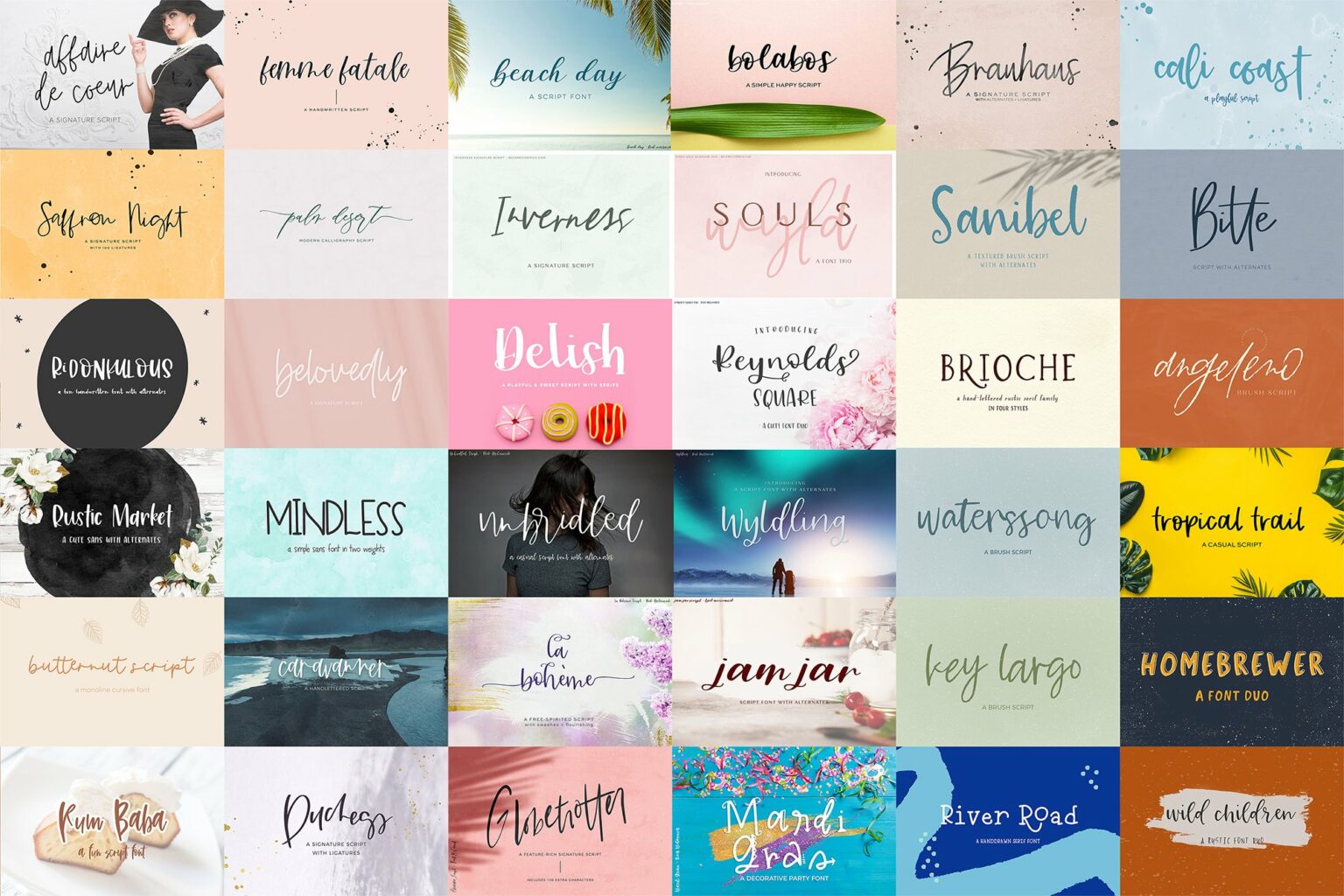 Handlettered Font Bundle – MasterBundles