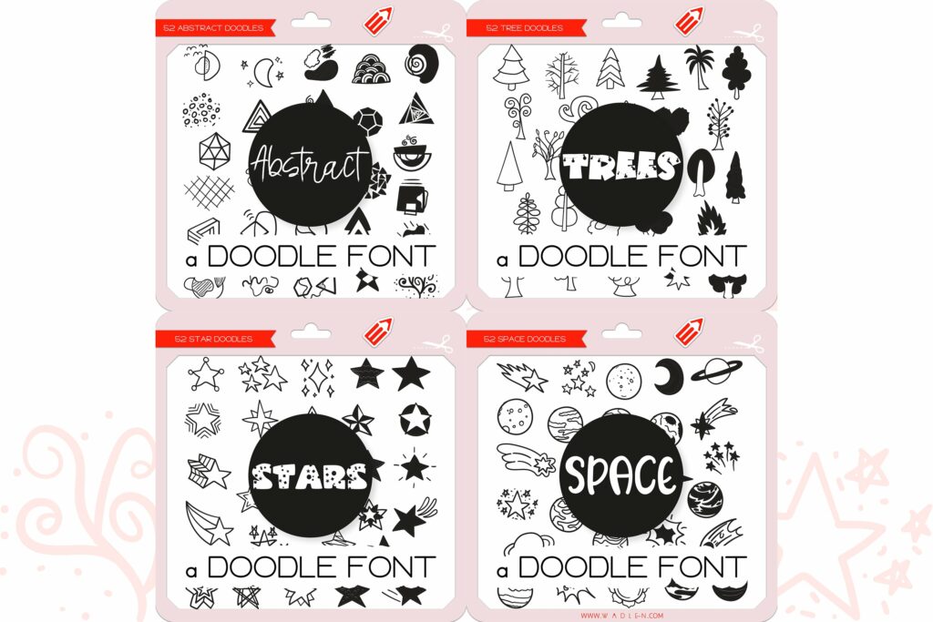 Cute Element Fonts Bundle – MasterBundles