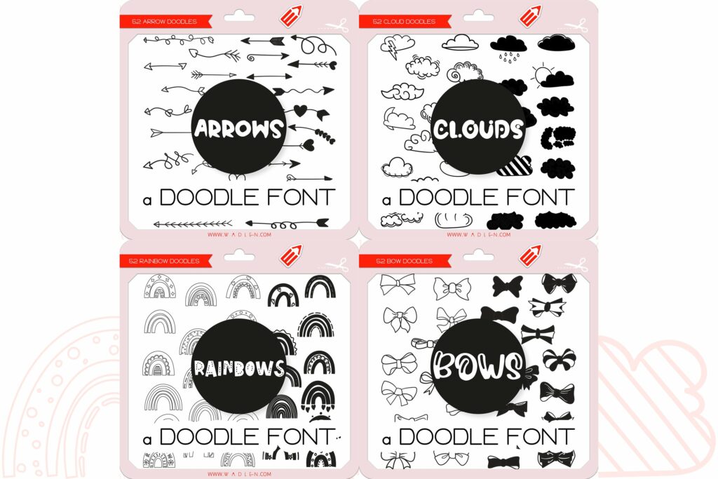 Cute Element Fonts Bundle – MasterBundles