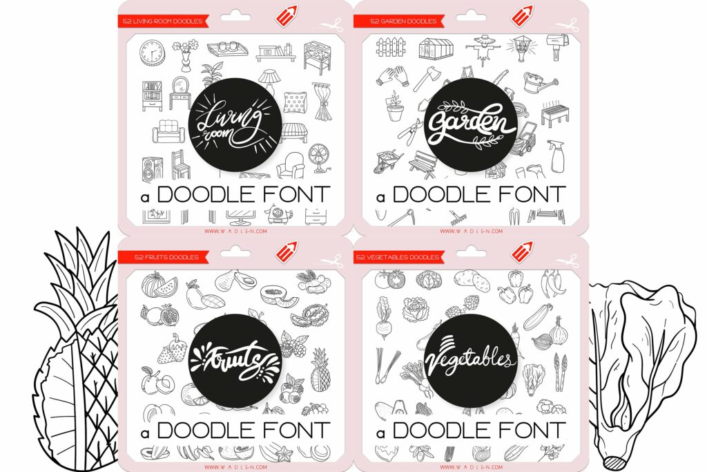 The Doodle Fonts Bundle – MasterBundles
