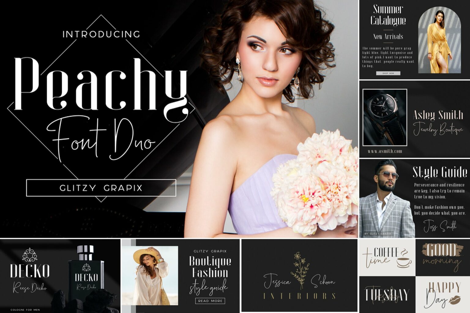 Display Font bundle -by GlitzyGrapix – MasterBundles