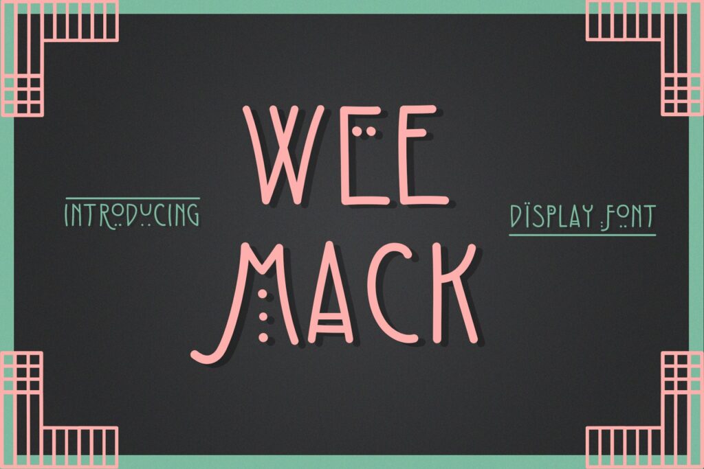 The Wee Mack Display Font – MasterBundles