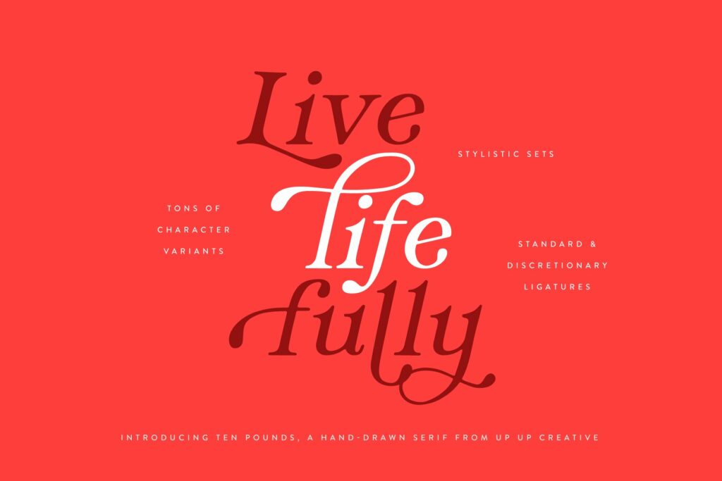 Ten Pounds, A Hand-Drawn Font – MasterBundles