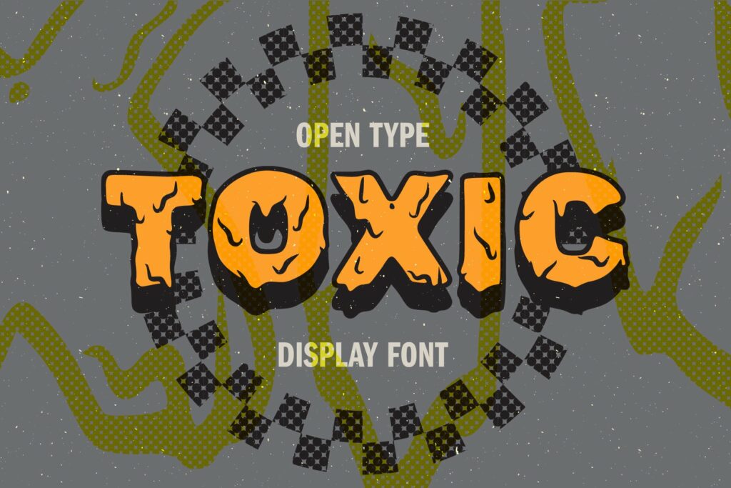 Toxic Font – MasterBundles