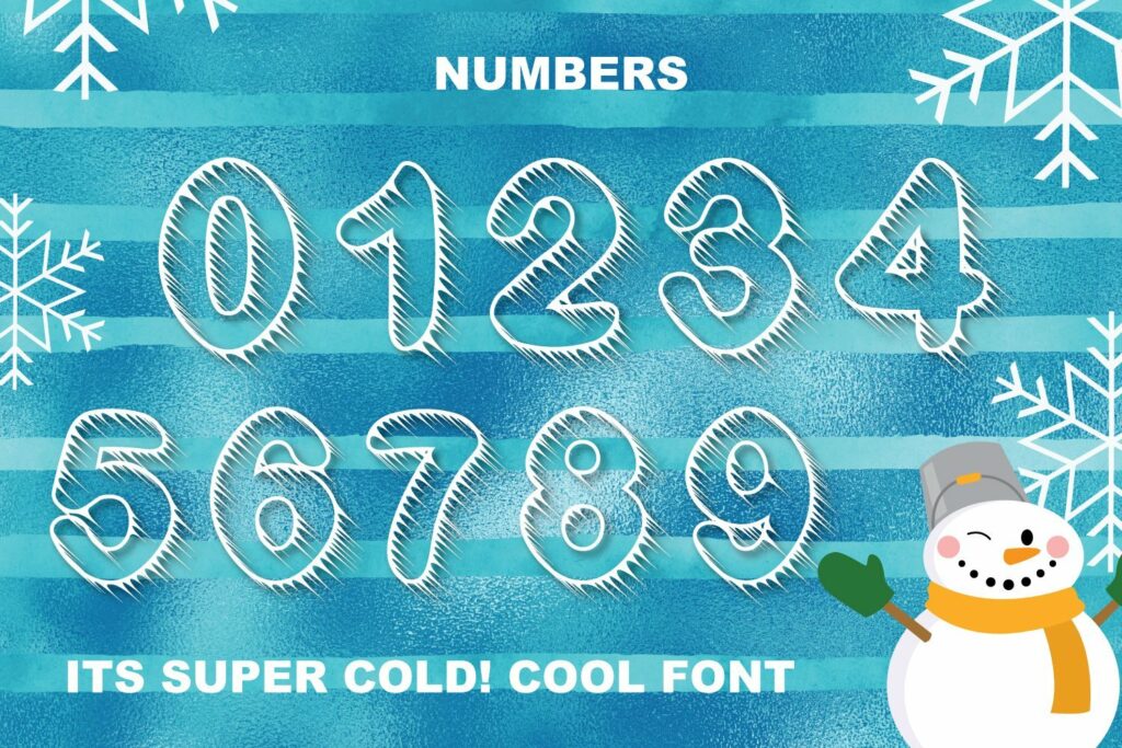 Freeze - Chilled Font for Christmas – MasterBundles