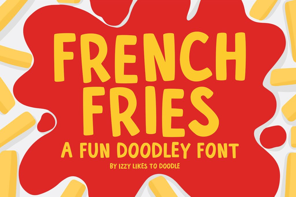 French Fries - A Fun Doodley Font – MasterBundles