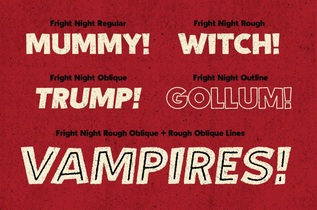Fright Night! A vintage horror font – MasterBundles