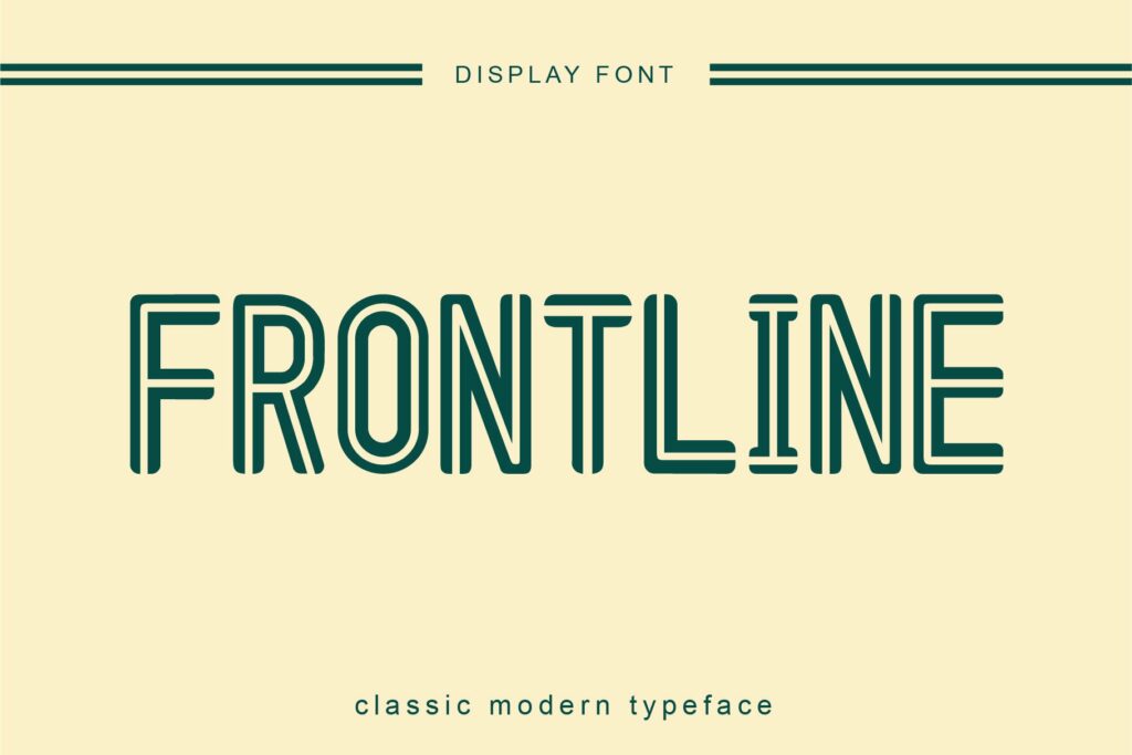 frontline classic font – MasterBundles
