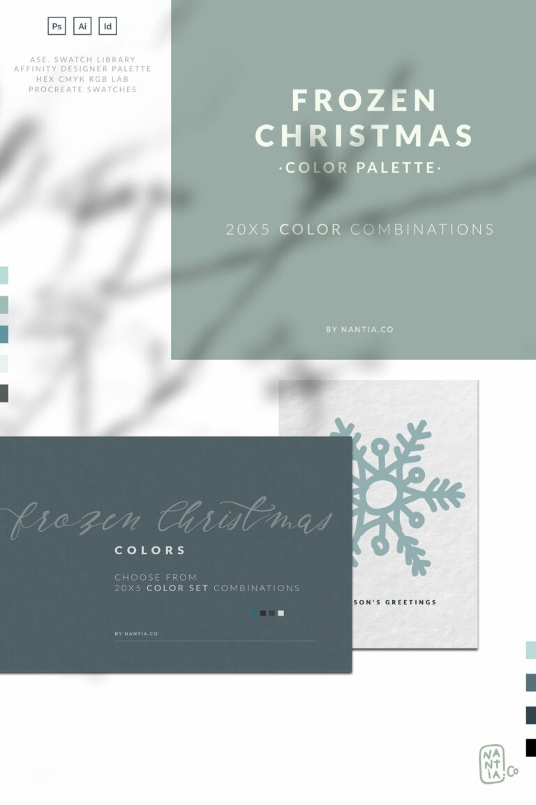 Color Palettes Swatches Frozen – MasterBundles