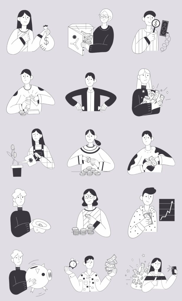 Neoly Finance Illustrations – MasterBundles
