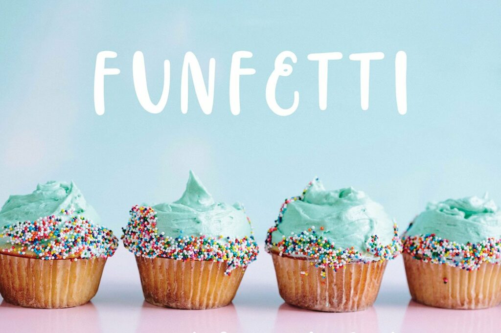 Funfetti - a sweet & simple font – MasterBundles