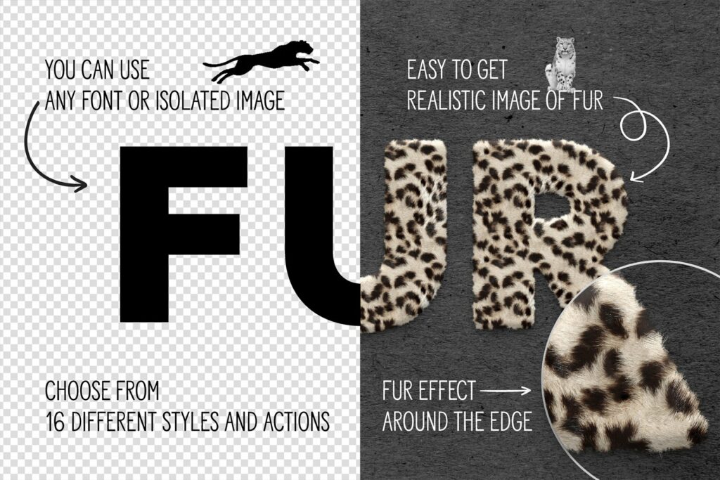 Fur Styles, Actions, Brushes – MasterBundles