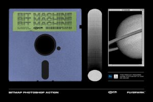 Bit Machine Halftone Action – MasterBundles