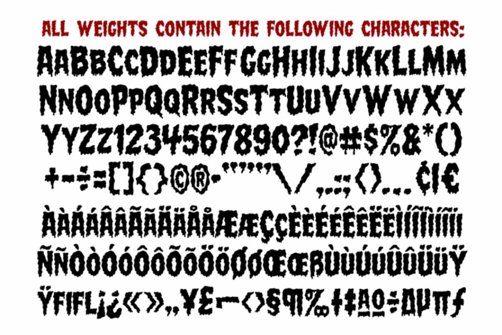 Meltdown - drippy horror comic font – MasterBundles