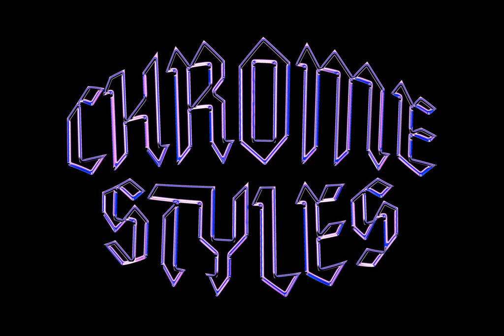 Galactic Chrome Text Styles – MasterBundles