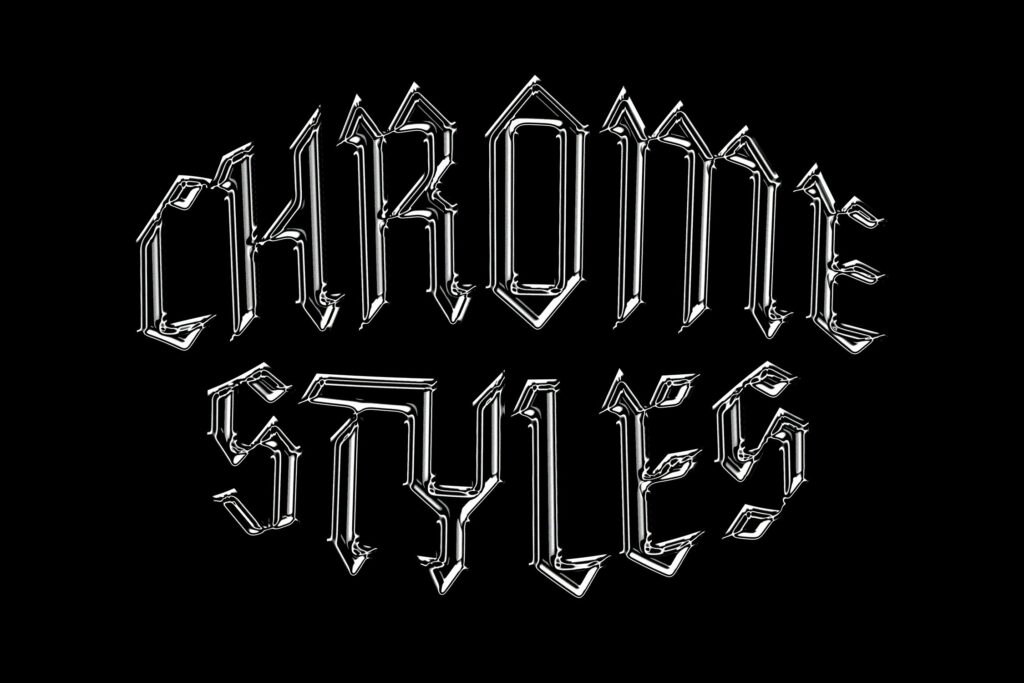 Galactic Chrome Text Styles – MasterBundles