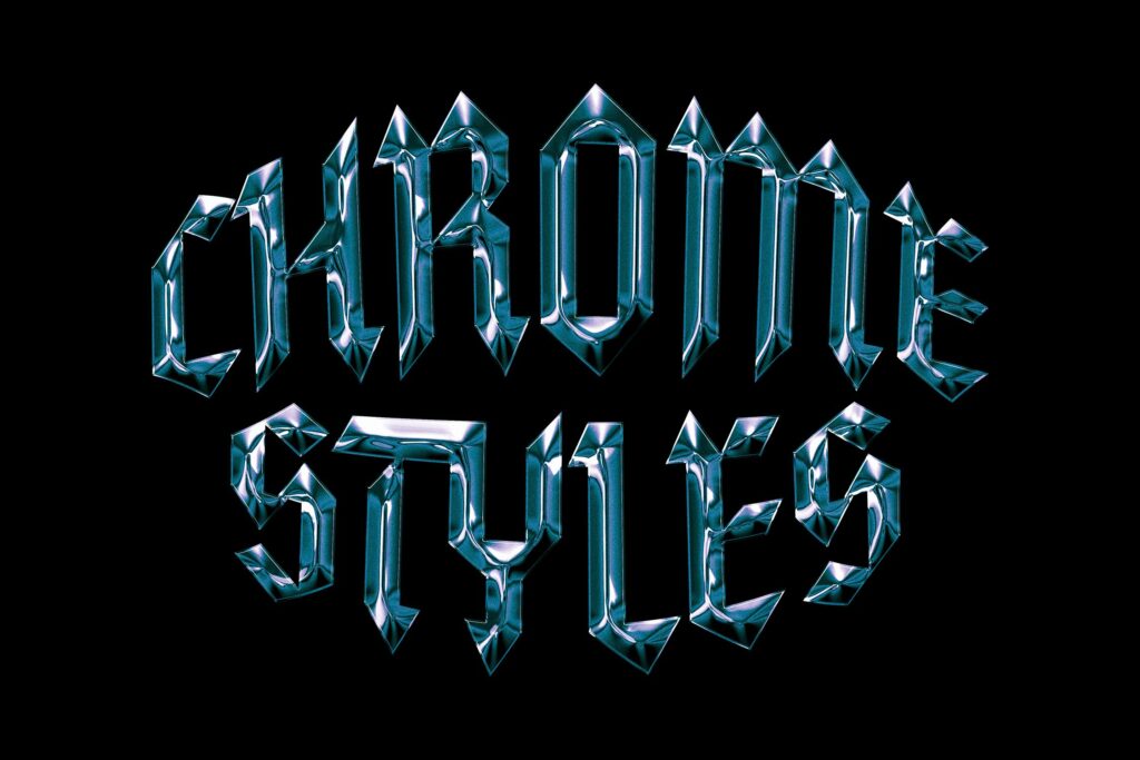 Galactic Chrome Text Styles – MasterBundles