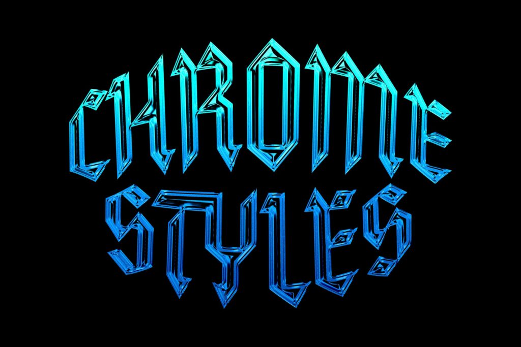 Galactic Chrome Text Styles – MasterBundles