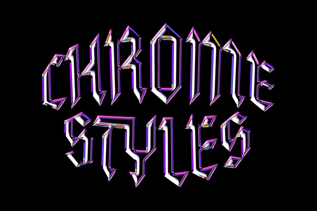 Galactic Chrome Text Styles – MasterBundles